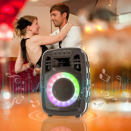 Parlante Bluetooth Portátil Inalámbrico Rgb Grande Abs4103 – One Seven ...
