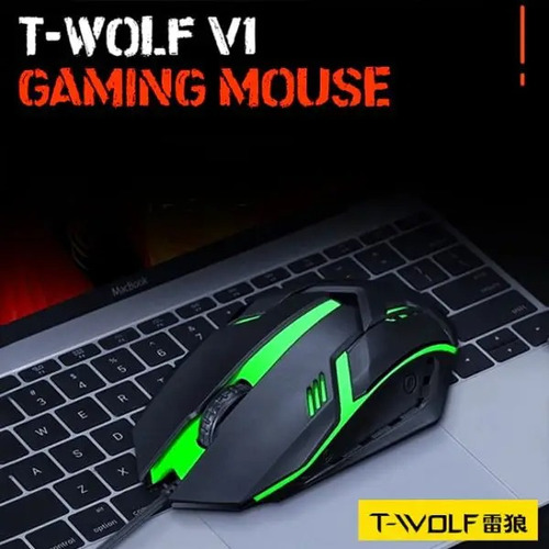 Mouse Gamer Retroiluminado T-wolf V1 Optico 1200dpi Usb Rgb – One Seven ...