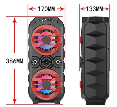 Parlante Bluetooth Portátil Inalámbrico Grande Luces Rgb – One Seven ...